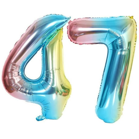 Blue Balloon Number Huge Aluminum Foil Balloon Number Birthday ...