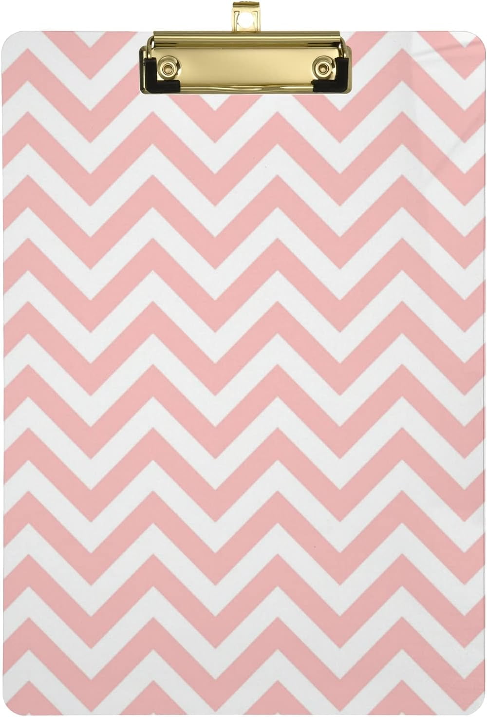 FMSHPON Pink Stripes White Clipboard Hardboard Wood Nursing Clip Board ...