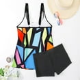 Jiuke Two Piece Swimsuit For Womens High Waisted Tummy Control