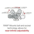 RAM Mounts Universal Marine Electronic Mount - C Size Short - Walmart.com