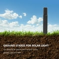 BESTYASH 8Pcs Black Plastic Garden Solar Lamp Stakes Replacement Ground ...