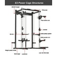 EONFITOmni Squat Cage Power Rack with Cable Crossover Pulley System ...