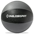 Philosophy Gym Medicine Ball, 6 LB - Weighted Fitness Non-Slip Ball ...