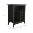 dokea Essential Bar Cabinet - 6 Wine Racks, Black - Walmart.com