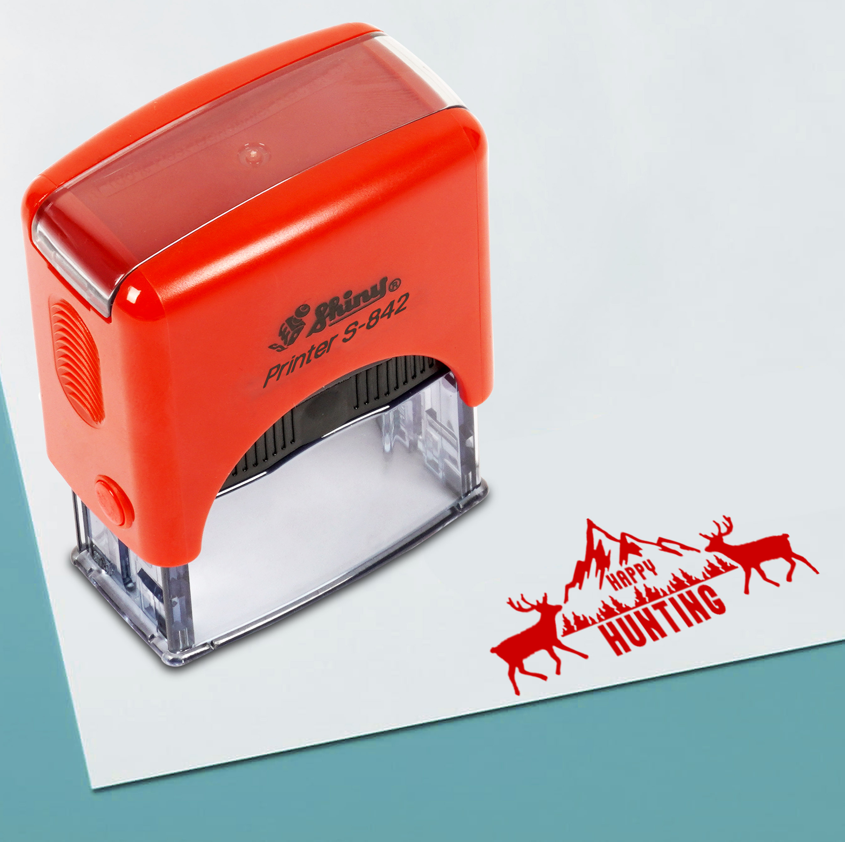 Printtoo Happy Hauntng Self Inking Rubber Stamp Pre,Inked Office Stamp ...