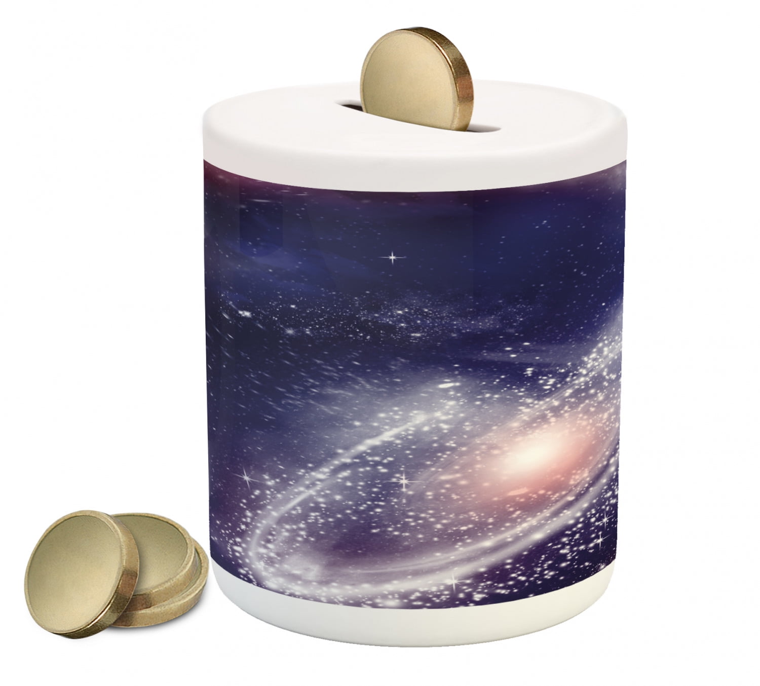 Universe Piggy Bank, Nebula and Planet Cosmic Galactic Outer Space ...