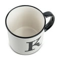 Thyme & Table Monogram K Stoneware Coffee Mug 16oz, White - Walmart.com