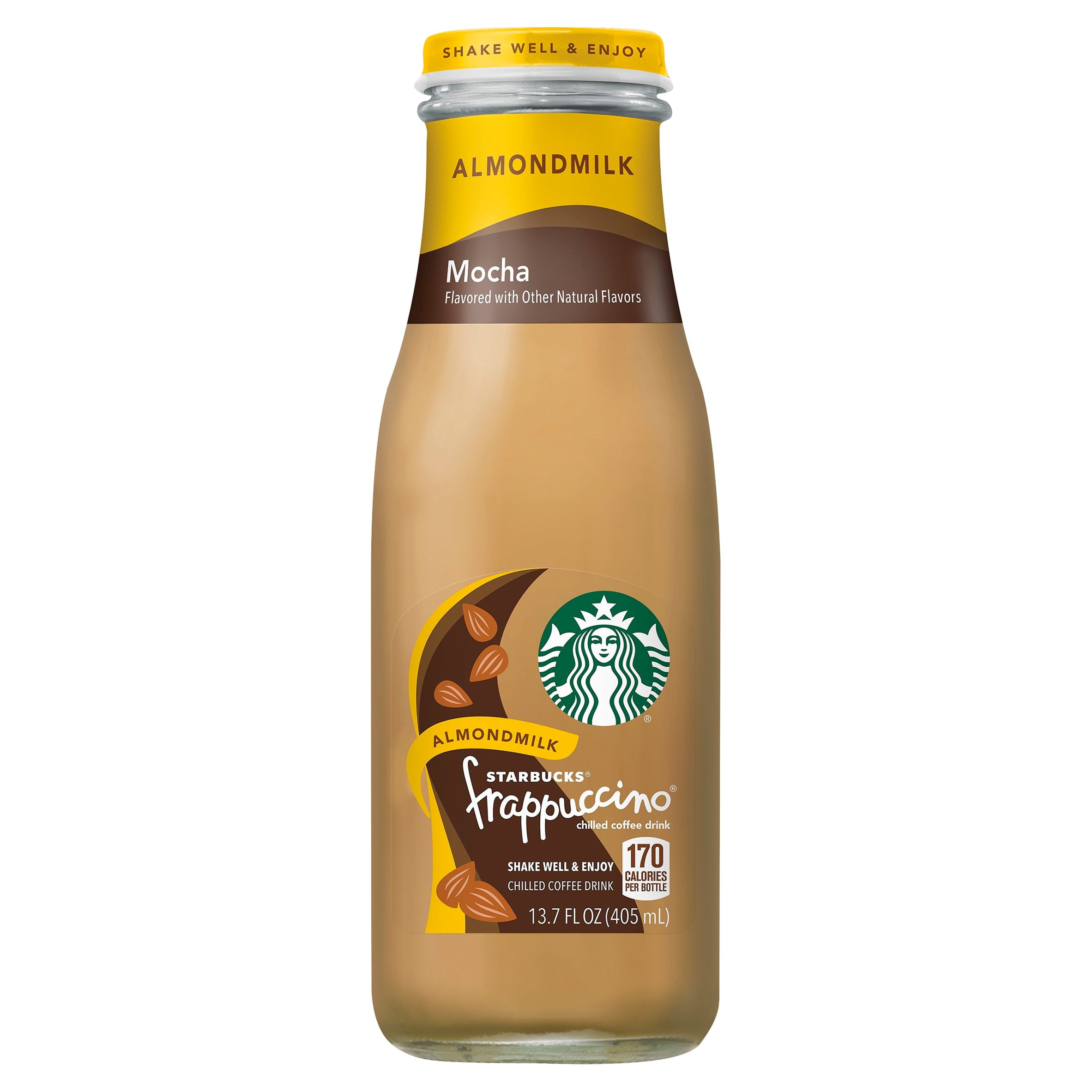 Starbucks Frappuccino Mocha Almond Milk Chilled Coffee Drink 13 7 Oz Starbucks Frappuccino Mocha Almond Milk Chilled Coffee Drink 13 7 Oz