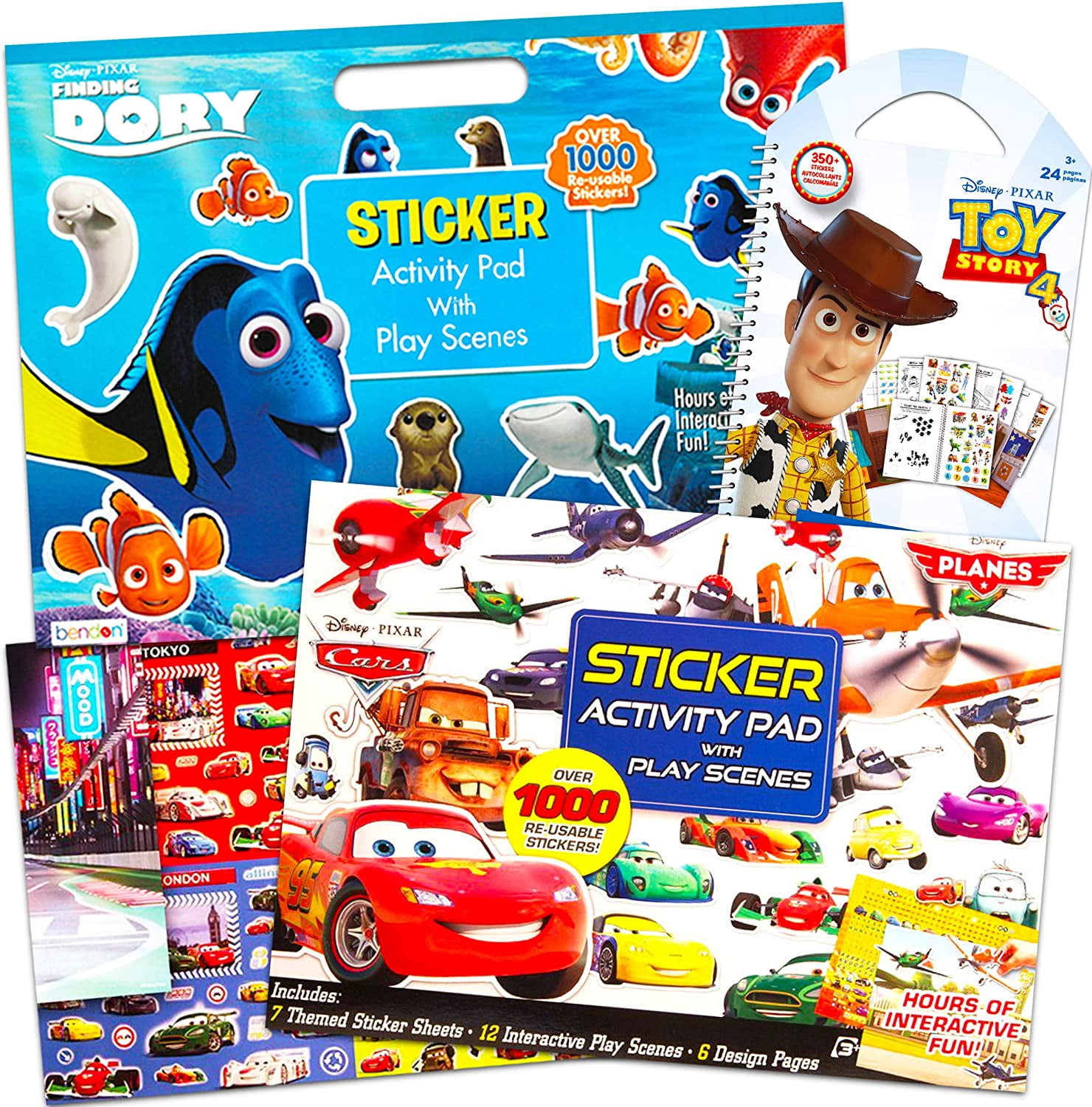 Disney Pixar Sticker Book Set for Kids ~ 3 Pack Philippines | Ubuy