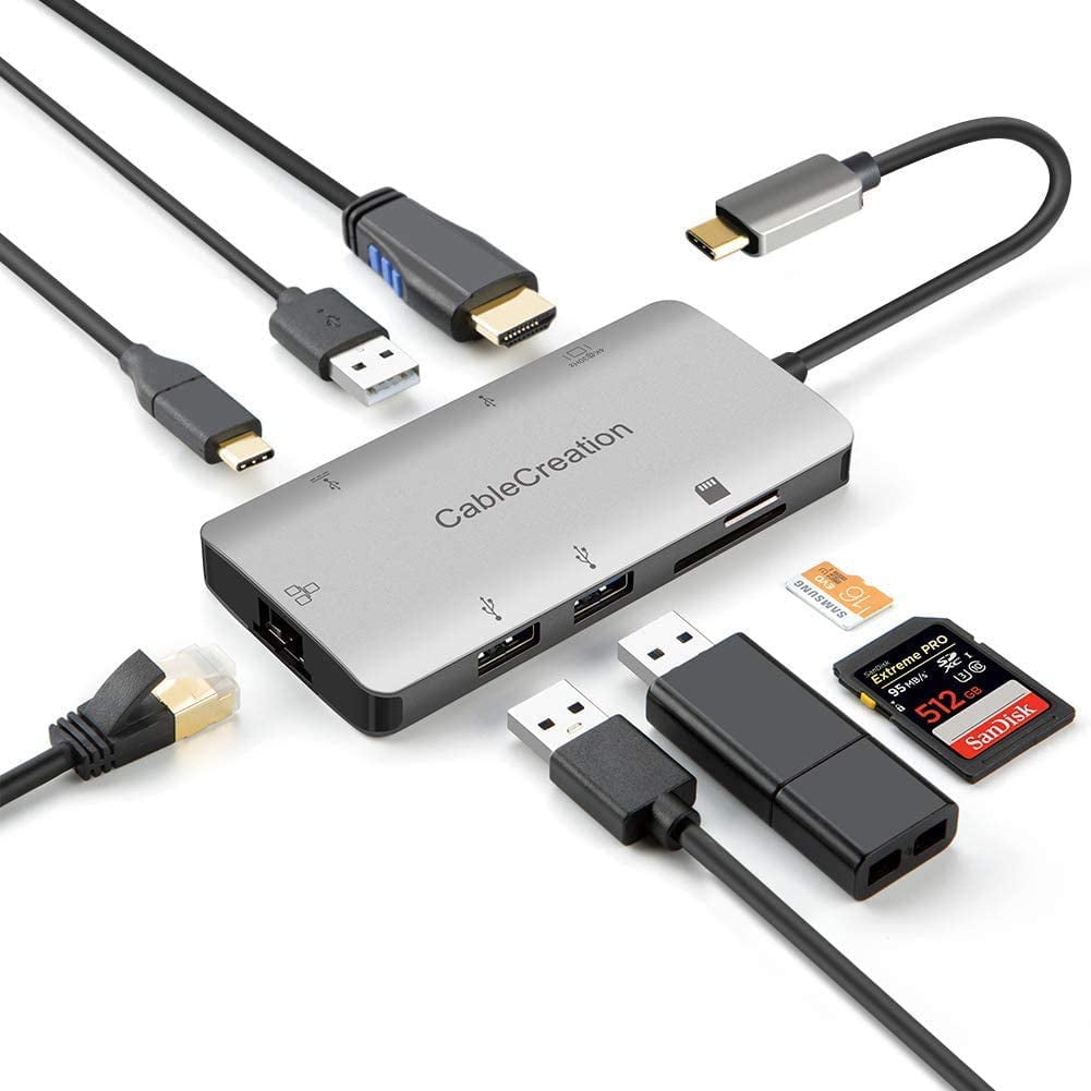 USB-C Multifunctional Hub, CableCreation USB 3.1 Type C to HDMI 4K ...