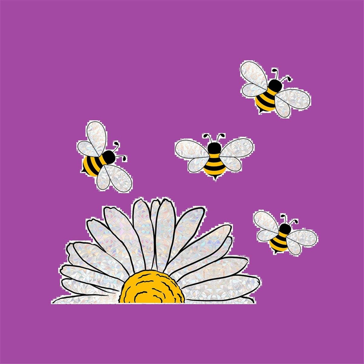 Adorable Pegatina de Vidrio Estilo Abejas, Calcomanías para Ventanas de ...