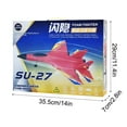Gpaecead RC Plane Remote Control Glider Airplanes 2.4 GHZ 2 Channels ...