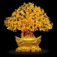 Feng Shui Citrine Money Wealth Tree Chinese Fortune Tree Crystal Tree ...