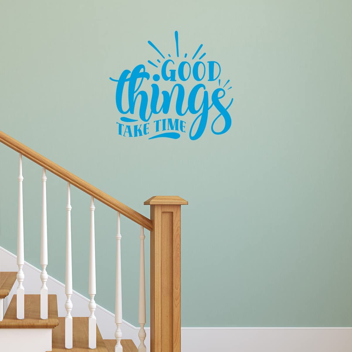 VWAQ Good Things Take Time Motivational Wall Decal Inspirational Home ...