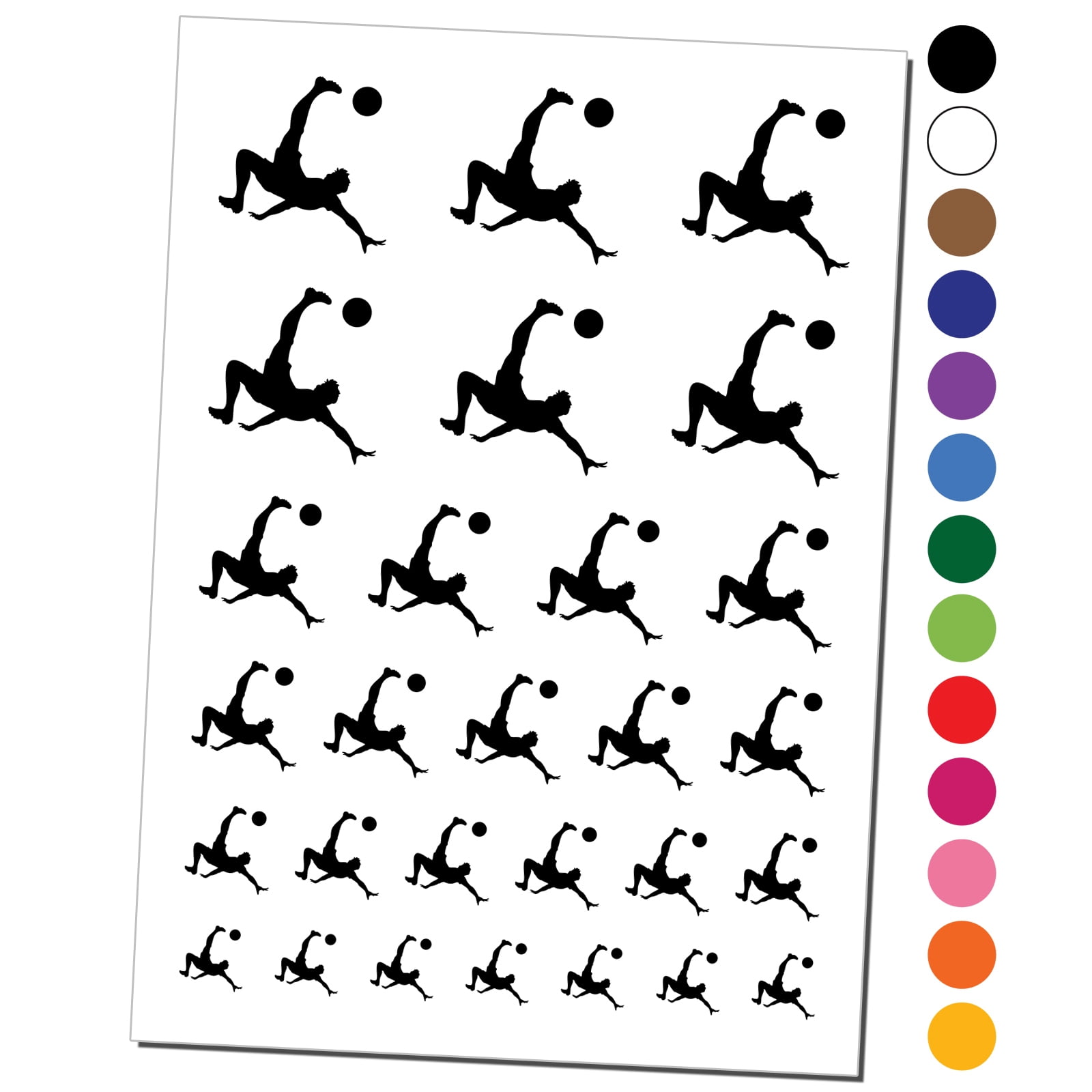 Soccer Player Bicycle Overhead Scissors Kick Ball Association Football ...