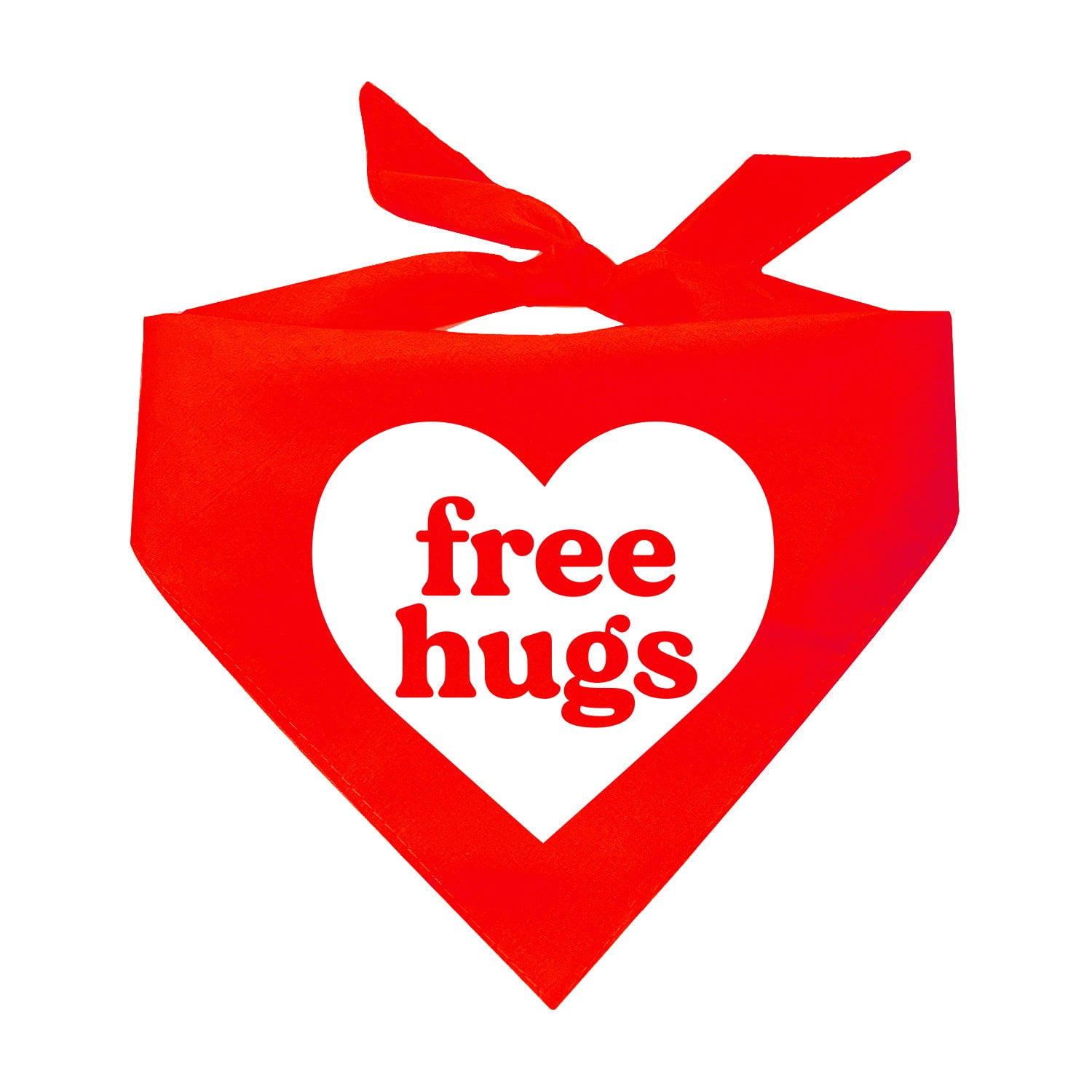 Free Hugs Heart Triangle Dog Bandana (Assorted Colors) - Walmart.com