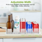 Moclever Drink Organizer for Fridge, Spring Loaded Fridge Can Dispenser ...