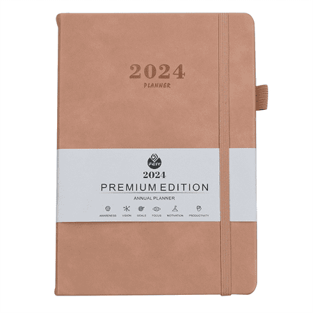 Qtmnekly 2024 Diary A5 Diary Week to View A5 Daily Planner Notebook for ...