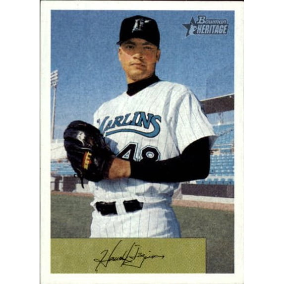 2002 Bowman Heritage #286 Hansel Izquierdo RC MLB Baseball Trading Card ...