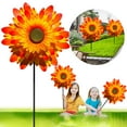 30*14in Sunflower Pinwheels Outdoor Wind Spinners Yard Garden,Lawn ...