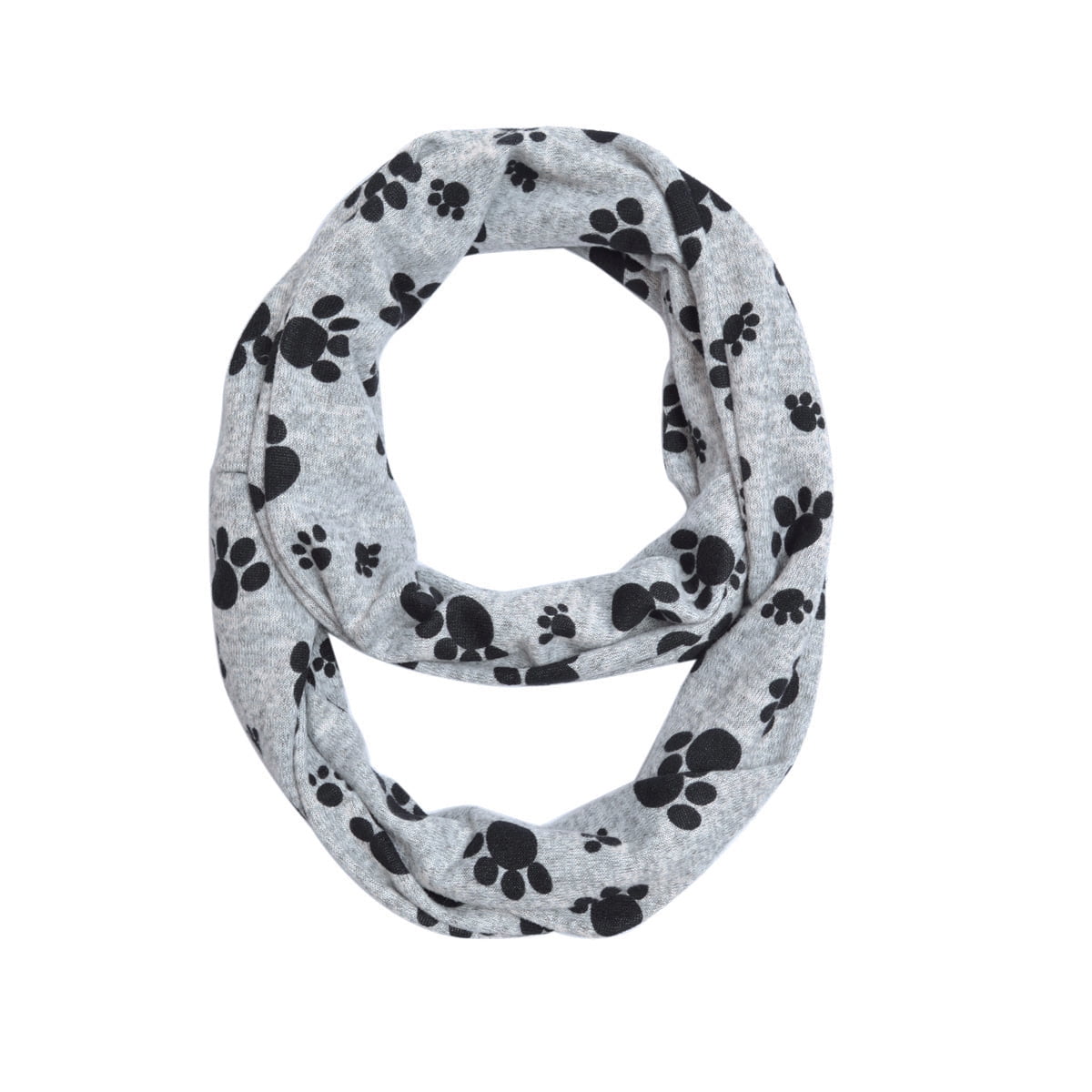 Premium Dog Paw Print Infinity Loop Circle Scarf - Walmart.com