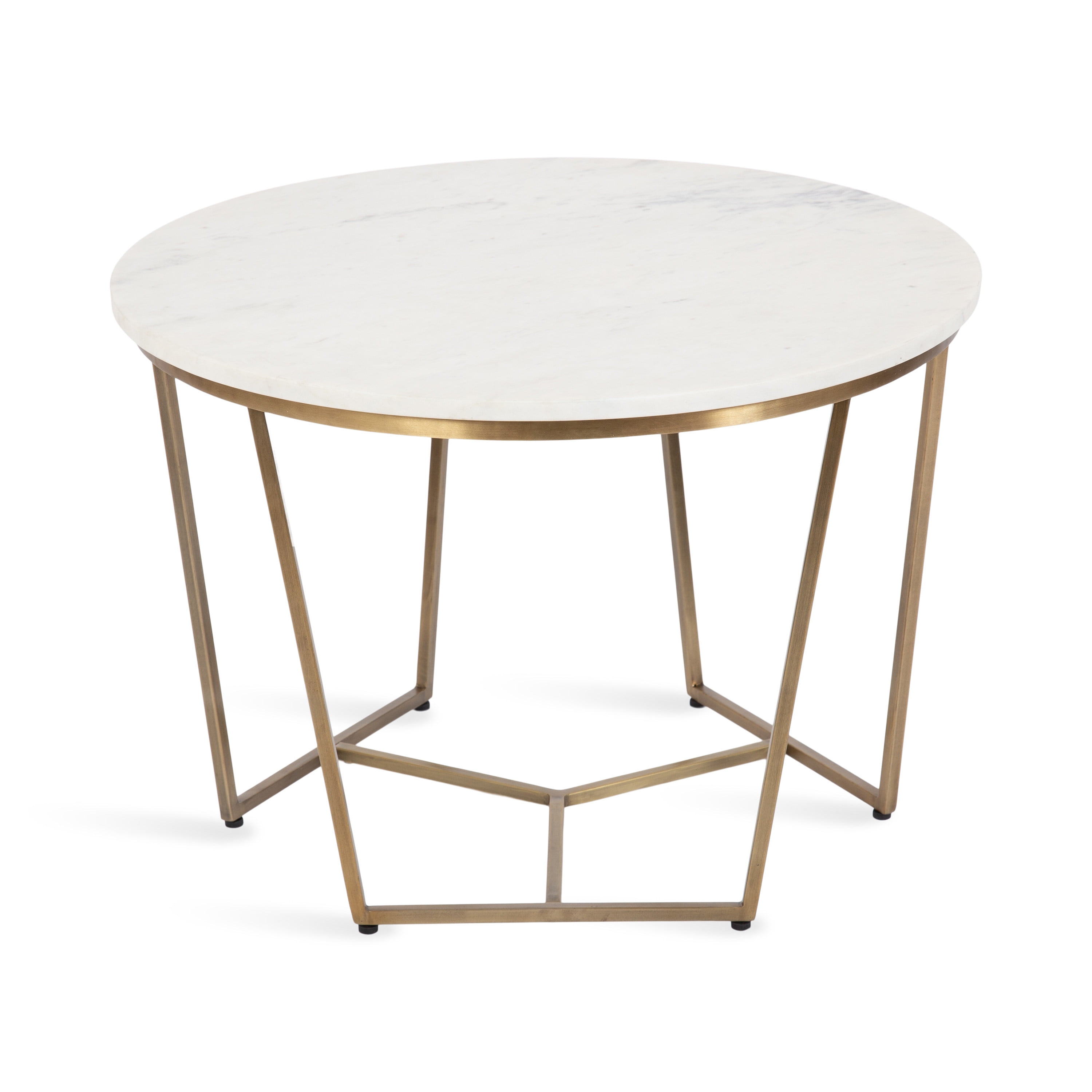 Kate and Laurel Solvay Modern Glam Round Coffee Table, 26 x 26 x 18 ...