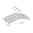 3-Pack Foldable Travel Clothes Hangers, Portable Plastic Garment ...