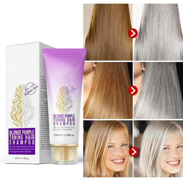 Champú para cabello morado El champú para cabello rubio y morado ...