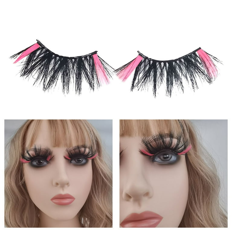 Black Feather Eyelashes