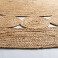 KLAVATE Natural Fiber Hand Braided Jute Area Tikki Round Rug - Walmart.com