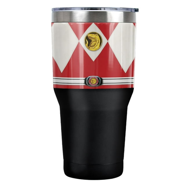 Power Rangers Red Ranger Emblem Stainless Steel Tumbler 30 oz Coffee ...