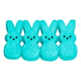 PEEPS Food Marshmallow Blue Bunnies Easter Candy, 8 Count (3.0 Ounce ...