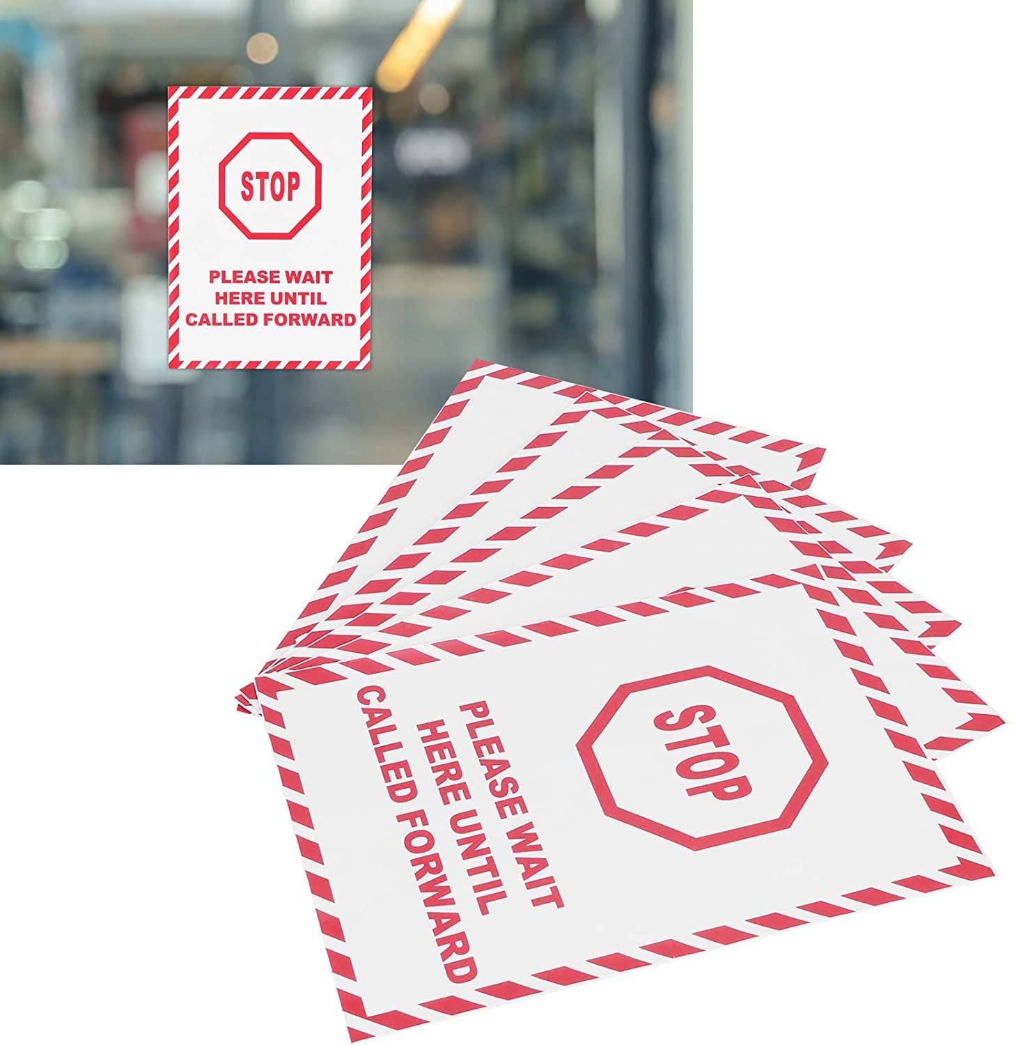 Warning Sticker, 2 Set Floor Sticker Floor Sign Marker Warning Decal ...