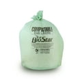 Plasticplace 12-16 Gallon Compostable Garbage Liners, 100 Count ...