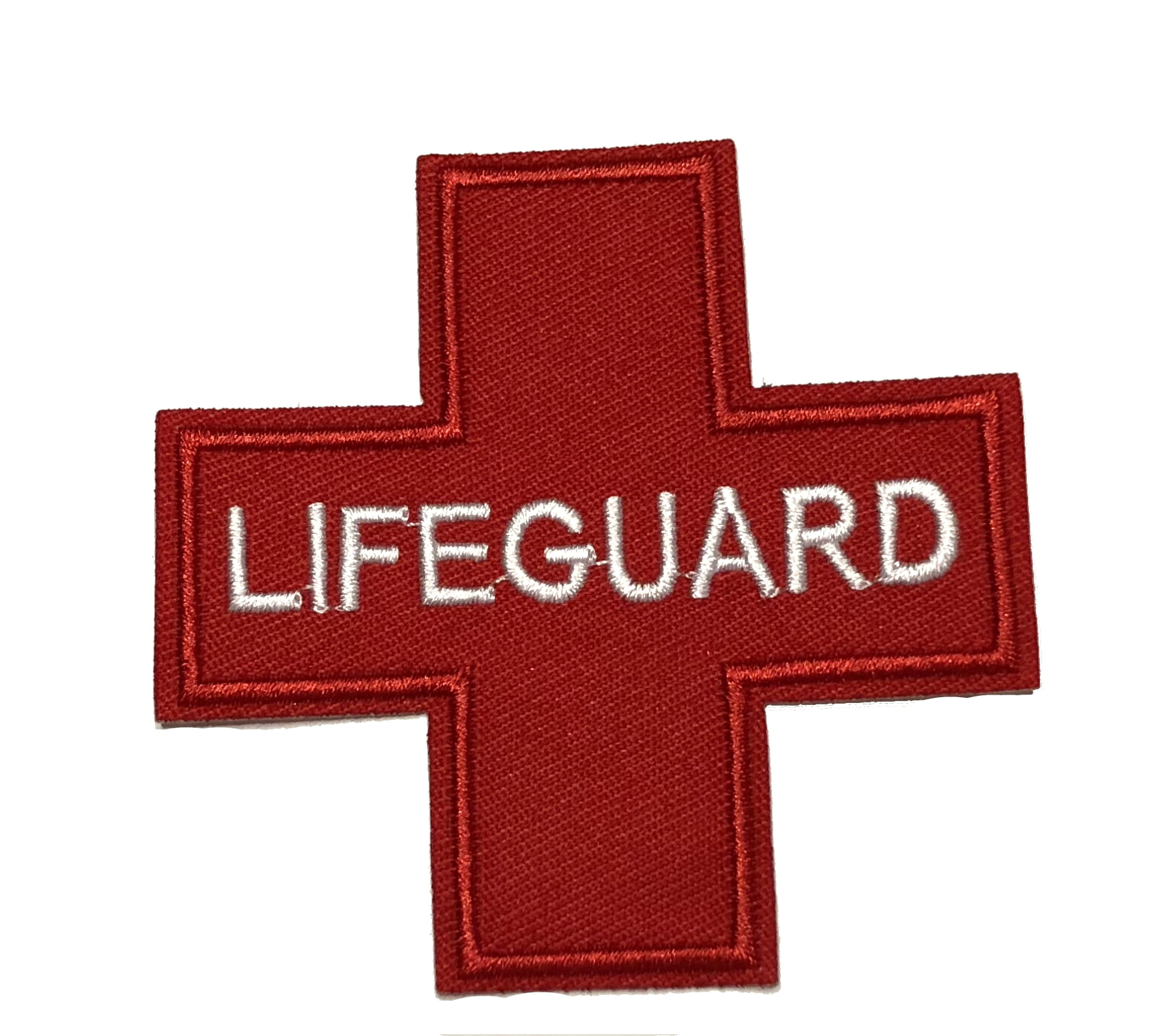 High-Quality Lifeguard Cross Embroidered Vest & Jacket Patch- Iron/Sew ...