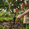 23.6" Artificial Star Shaped Topiary Trees, Artificial Outdoor Star ...