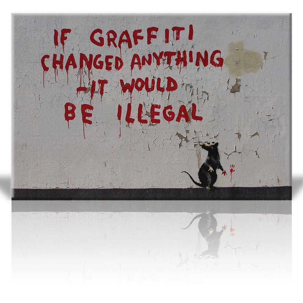 Wall26 Canvas Print Wall Art If Graffitti Changed Anything It Would Wall26 Canvas Print Wall Art If Graffitti Changed Anything It Would