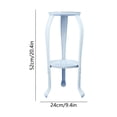 Rwvbm 2-Tier Wrought Iron Flower Pot Holder, Minimalist Dual Layer ...