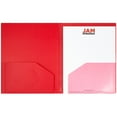 JAM Paper Heavy Duty Plastic Multi Pocket Folders, 10 Pocket Organizer ...