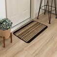 Mainstays Apollo Striped Indoor Polypropylene Area Rug, Tan and ...