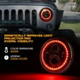 Top-Gears Pair 7" LED Halo Projector Headlights DRL for Jeep Wrangler ...