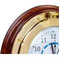 Nagina International Nautical Time Tide Clock On Premium Wooden Base ...