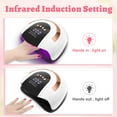 LKE Professional Nail Dryer, 268W LED UV Ultraviolet Lamp for Gel Nails ...