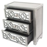 River of Goods Monroe Mirrored 28" H Chest - Walmart.com