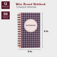 Walmart 12 Pack Customizable Spiral Bound Notebooks, Small Pocket Size ...