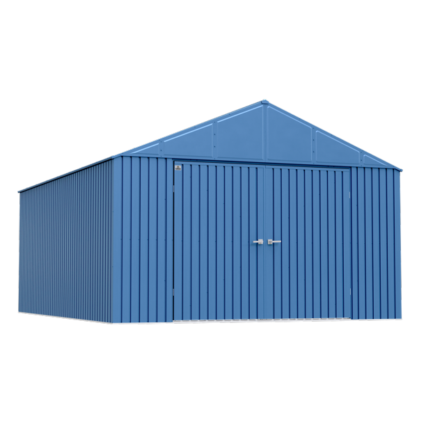 Arrow Elite Steel Storage Shed, 12x16, Blue Grey - Walmart.com