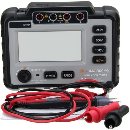 VC60B+ Digital Insulation Resistance Tester Megger MegOhm Meter ...