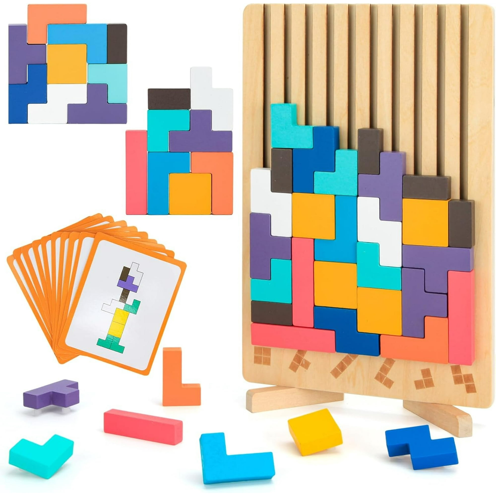 Click here for Nobrand Wooden Stacking Puzzle  3d Colorful Wooden... prices