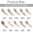 1Bag 20m 10 styles Burlap Ribbon Hessian Ribbon Jute Ribbon for Jewelry ...