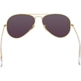 Ray-Ban Women's Mirrored Aviator RB3025-112/19-55 Gold Aviator ...